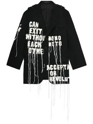 Yohji Yamamoto Embroidered Blazer