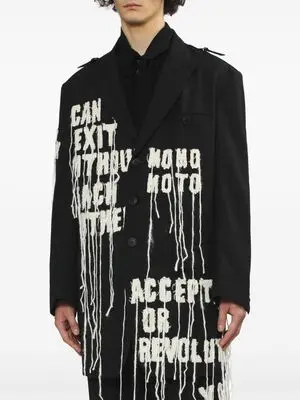 Yohji Yamamoto Embroidered Blazer