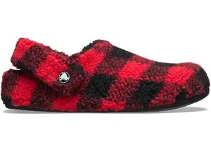 CROCS Classic Cozzzy Buffalo Check Slippers