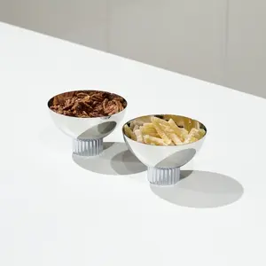 ANNA NEW YORK Striations Nut Bowl - Silver