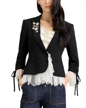 Cinq À Sept Le Petit Roxie Blazer - Black/ivory
