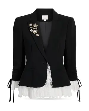 Cinq À Sept Le Petit Roxie Blazer - Black/ivory