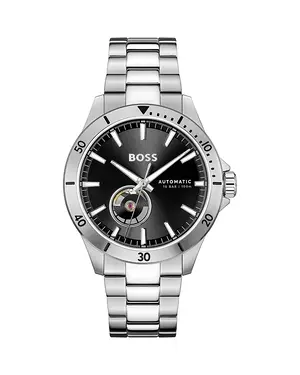Hugo Boss Troper Automatic Watch, 43mm - Black/silver