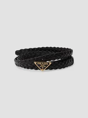 Prada Nappa Leather Belt - Black