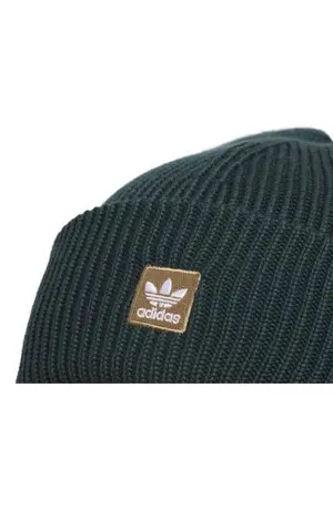 Adidas Terrace Ribbed Beanie - Aurora Green/brown/white