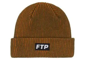FTP 2tone Logo Beanie - Olive