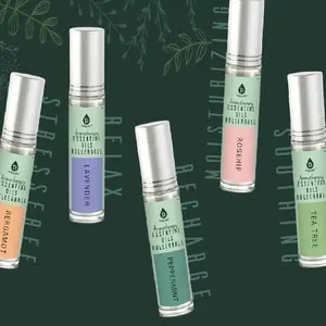 PURSONIC Aromatherapy Essential Oils Rollerballs