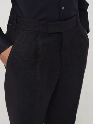 PT TORINO Tailored Plaid Trousers