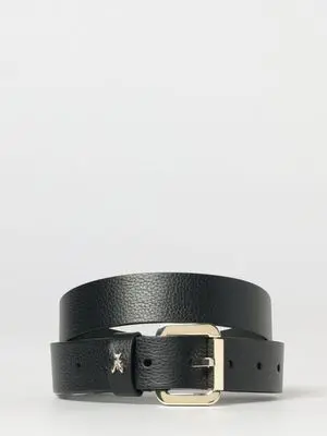 Patrizia Pepe Grained Leather Belt - Black