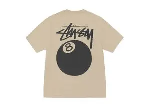 StÜssy 8 Ball Tee Pigment Dyed T-shirt - Khaki