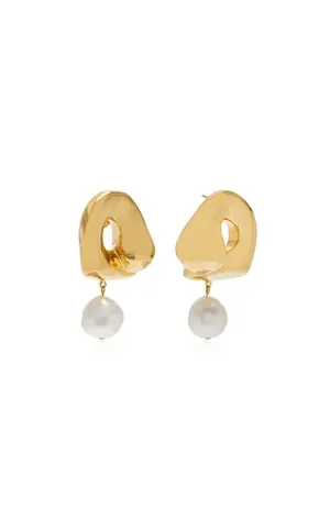 Agmes Sandra Vermeil Pearl Earrings