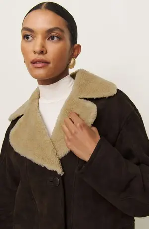 REFORMATION Veda Luca Shearling Jacket