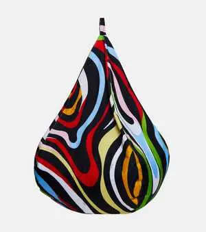 Emilio Pucci Marmo Canvas Beanbag - Multicoloured