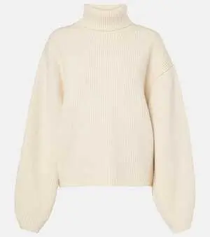TOTEME Ribbed-knit Wool-blend Turtleneck Sweater