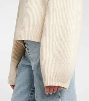 TOTEME Ribbed-knit Wool-blend Turtleneck Sweater