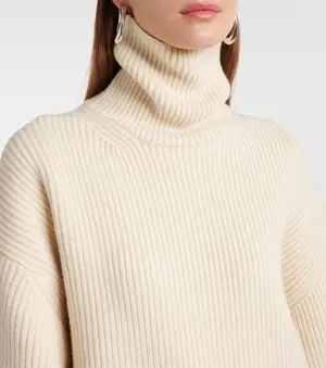 TOTEME Ribbed-knit Wool-blend Turtleneck Sweater