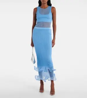 Simkhai Oakley Sheer Tank Top