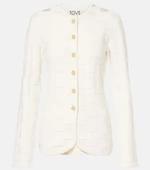 Tove Uma Jacquard Jacket - White