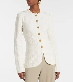 Tove Uma Jacquard Jacket - White