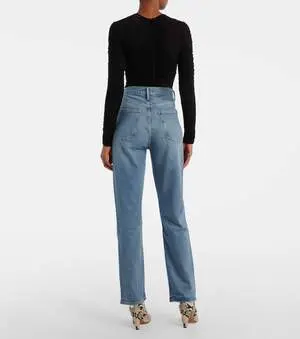 AGOLDE Stovepipe High-rise Straight Jeans - Blue
