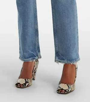 AGOLDE Stovepipe High-rise Straight Jeans - Blue