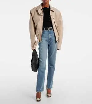 AGOLDE Stovepipe High-rise Straight Jeans - Blue