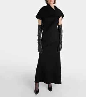 THE ROW Kamil Paneled Cashmere Gown