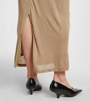 TOTEME Draped Jersey Maxi Dress