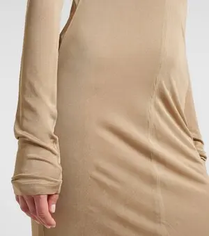 TOTEME Draped Jersey Maxi Dress
