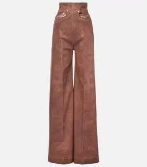 Rick Owens Dirt Cooper High-rise Wide-leg Jeans