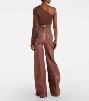 Rick Owens Dirt Cooper High-rise Wide-leg Jeans