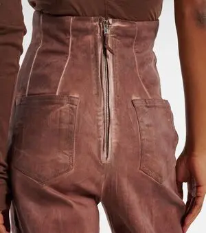 Rick Owens Dirt Cooper High-rise Wide-leg Jeans