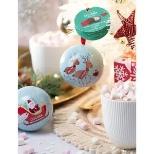 COCOBA Hot Chocolate Bombe Christmas Bauble 50g