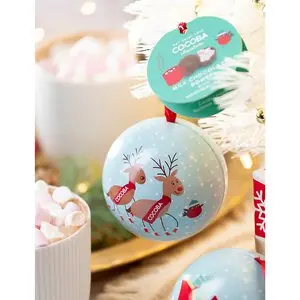 COCOBA Hot Chocolate Bombe Christmas Bauble 50g