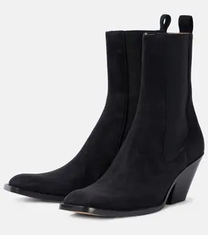 Khaite Austin 60 Suede Ankle Boots
