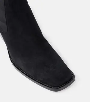 Khaite Austin 60 Suede Ankle Boots