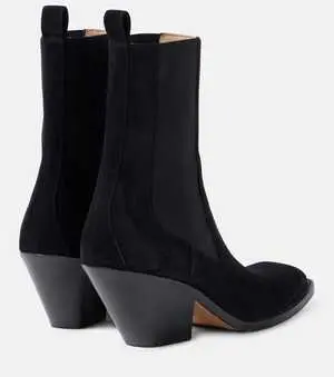Khaite Austin 60 Suede Ankle Boots
