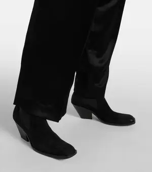 Khaite Austin 60 Suede Ankle Boots