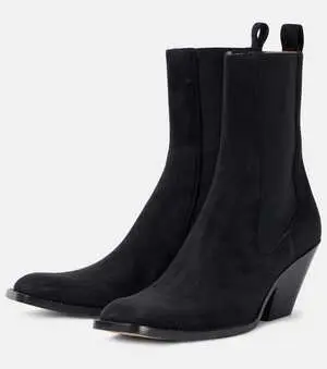 Khaite Austin 60 Suede Ankle Boots