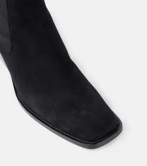 Khaite Austin 60 Suede Ankle Boots