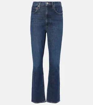AGOLDE Stovepipe High-rise Straight Jeans - Blue