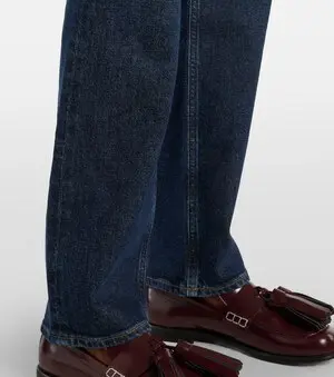 AGOLDE Stovepipe High-rise Straight Jeans - Blue
