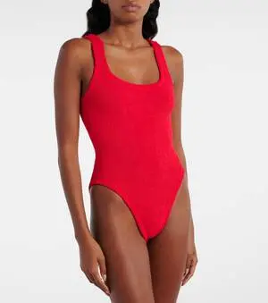 Hunza G Square Neck One Piece Swimsuit