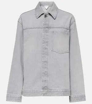 Bottega Veneta Denim Trucker Jacket - Grey