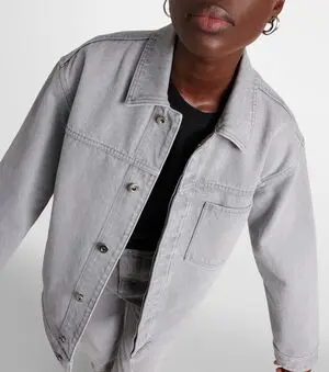 Bottega Veneta Denim Trucker Jacket - Grey