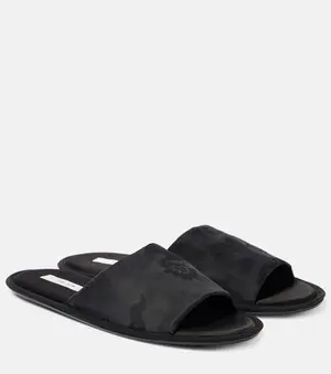 THE ROW Frances Jacquard Slippers - Black