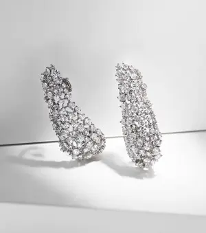 ANANYA Scatter 18kt White Gold Diamond Earrings