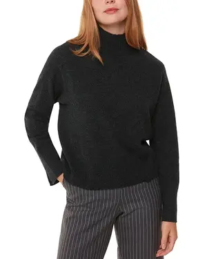 Whistles Cashmere Funnel Neck Sweater - Dark Grey