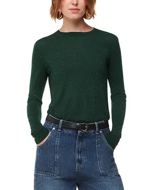 Whistles Sparkle Crewneck Top