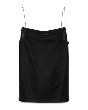 Whistles Velvet Cowl Neck Cami Top